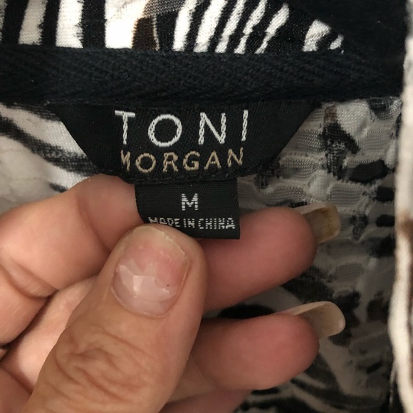 Toni Morgan | Jackets & Coats | Toni Morgan Zebra See Through Jacket ...